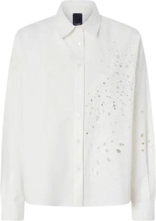 Pinko Pinko, Femme, Blouses et Chemises, Blanc, Taille: 40 FR Centoundici Shirt