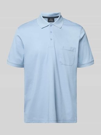Ragman Relaxed Fit Poloshirt aus Baumwoll-Mix