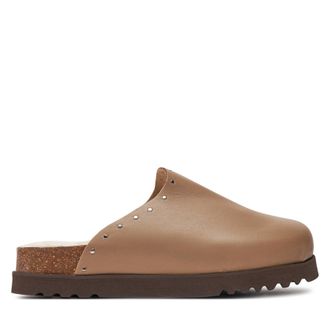 Scholl Pantoletten Scholl Fae Studs F30938 Braun