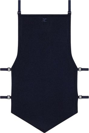 Courr&egrave;ges Femme, Tops, Bleu, Taille: 40 FR D&eacute;bardeur