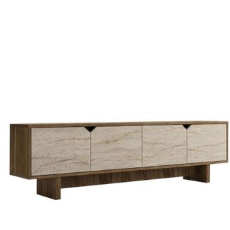 Habitat et Jardin Meuble TV en bois istemi 180 x 30 x 50 cm - Noyer