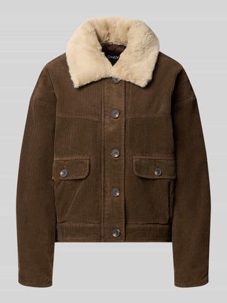 Only Regular Fit Bomberjacke mit Teddy-Umlegekragen Modell MARTA