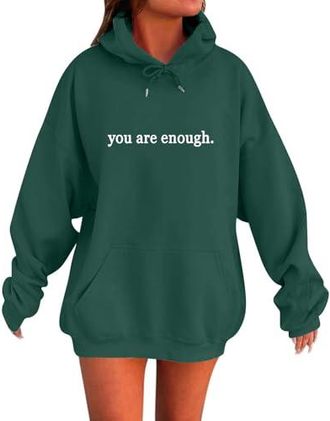 Generic Sweat à capuche graphique « Dear Person Behind Me » pour femme, confortable, chaud, surdimensionné, décontracté, ample, grande taille, veste dhiver à 