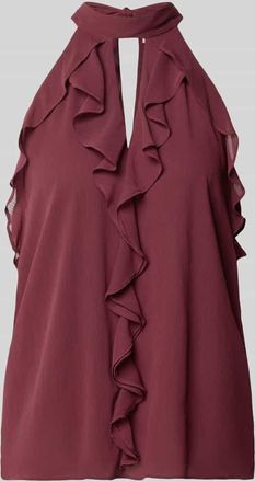 Vera Mont Top mit Volants und Neckholder
