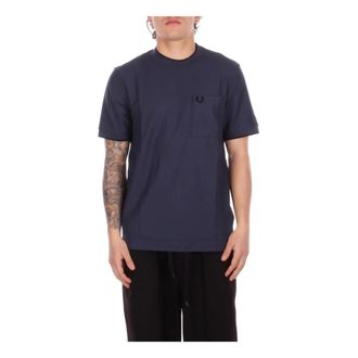 Fred Perry Homme, Tops, Bleu, Taille: XL T-Chemises