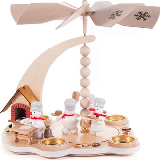 Dregeno Seiffen eG Seiffen eG Schneemann Pyramide Weihnachtsb&auml;ckerei