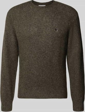 Carhartt Work in Progress Strickpullover mit Logo-Stitching Modell CURTIS