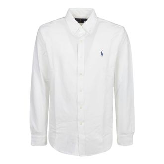 Polo Ralph Lauren Homme, Chemises, Blanc, Taille: XL Long Sleeve Sport Shirt