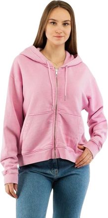 Moschino Femme, Sweatshirts et sweats &agrave; capuche, Rose, Taille: 42 FR Zip-throughs