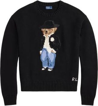 Polo Ralph Lauren Pull col rond droit &agrave; imprim&eacute;