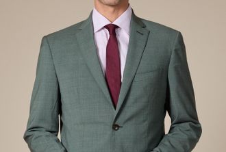 Bexley Cravate Soie Natté Unie - Cravate homme bordeaux