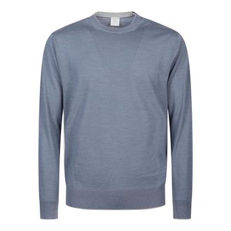 Eleventy Double-neck Pullover - - Knitwear - Herren - Blau - L