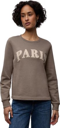 Street One Sweatshirt mit Wording Light Terra Mocha 34