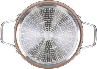 San Ignacio BERGNER SAN IGNACIO Origen | Kochtopf 20 cm und 8,3 cm Hoch mit Glasdeckel | 4-fache Antifhaftbeschichtung | Aus Geschmiedetem Aluminium | Geeignet fü