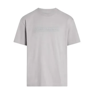 Calvin Klein Jeans Homme, Tops, Gris, Taille: L T-shirt Homme Brod&eacute;