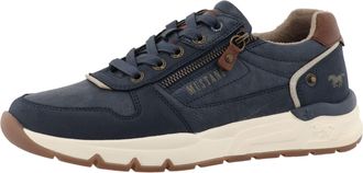 Mustang Jeans Herren Sneaker sportlicher Halbschuh 15M0051001, Gr&ouml;&szlig;e:43 EU, Farbe:Blau
