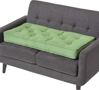 Homescapes Homescapes - Coussin rehausseur pour canapé en coton, Vert foncé