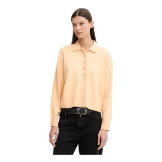 Marc O'Polo Entspanntes Strick-Polo - - Knitwear - Damen - Orange - XL