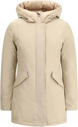 Woolrich Femme, Manteaux, Beige, Taille: 38 FR Veste Arctic Parka avec Revêtement Teflon