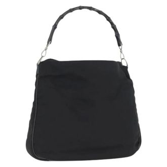 Gucci Sac bandouli&egrave;re vintage en nylon Pre-owned - Femme - Pre-owned - Noir - Taille: ONE Size