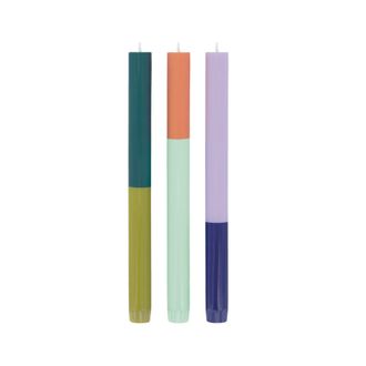 Remember Stabkerzen 3er Set Riga 26cm hoch aus veganem Stearinwachs