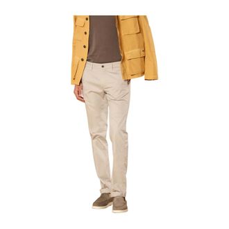 Mason's Homme, Pantalons, Beige, Taille: 2XL Pantalon Chino Slim en Coton Fin
