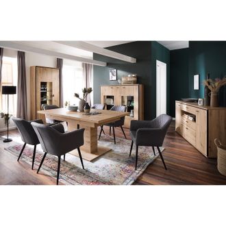 Loftscape home24 Esstisch 180 x 77 x 100cm Braun