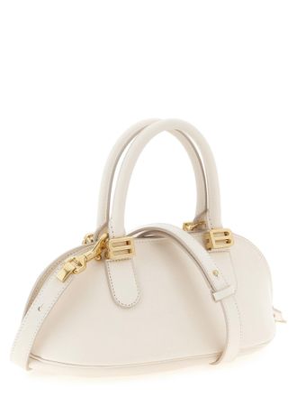 Balenciaga Womens Calfskin Leather Shoulder Bag White