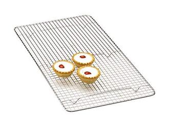 KitchenCraft Kuchen-Kühlgestell / Untersetzer mit verchromter Oberfläche, rechteckig, 45,5 x 26 cm