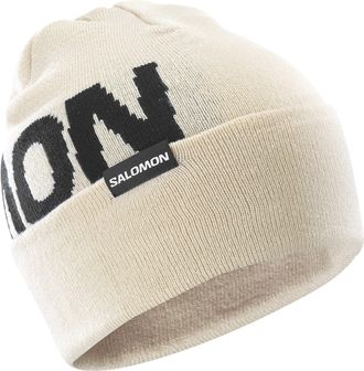 Salomon Hermitage Beanie, Womens Warm Running Cap for Hiking, Trail Running, Outdoor Sports, Whisper White, one Size fits All