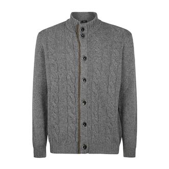 Herno Homme, Pulls, Gris, Taille: 2XL Cardigan en maille torsad&eacute;e