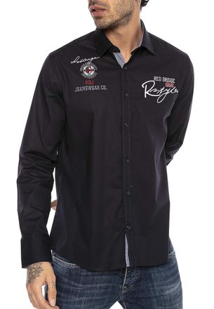 Red Bridge Freizeithemd Herren Casual Design Optimal f&uuml;r Alltag und B&uuml;ro Navyblau L