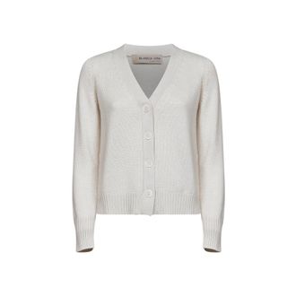 Blanca Vita Cardigan aus Schurwolle - - Knitwear - Damen - Beige - XL