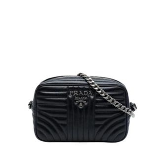 Prada Pre-owned Diagramme Cross Body Bag - - Pre-owned - Damen - Schwarzk - ONE SIZE