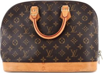 Louis Vuitton Vintage Alma Handbag Monogram Canvas PM satchel - Braun