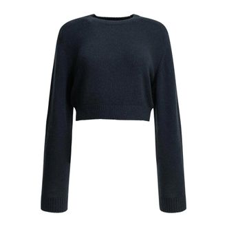 Khaite Masie Cropped Sweater - - Knitwear - Damen - Blau - S