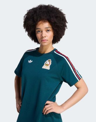 adidas adidas Performance - Mexico Originals - Kleid in Aurora Ivy-Gr&uuml;n