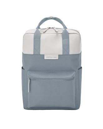 Kapten & Son Rucksack Bergen Steel Blue Sprinkled 11 L | Rucksack Damen & Herren Blau | Tagesrucksack mit 13 Laptopfach | vegan & wasserabweisend