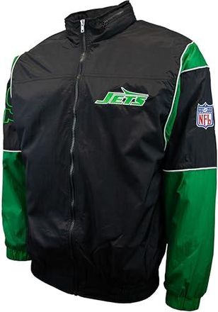 Mitchell & Ness Veste latérale authentique NFL, Jet de New York Noir, L