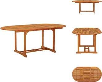 vidaXL Gartentisch 200x100x75 cm Massivholz Eukalyptus - Holztisch - Esszimmertisch - Gartentisch - Ausziehbares M&ouml;bel - Eukalyptustisch