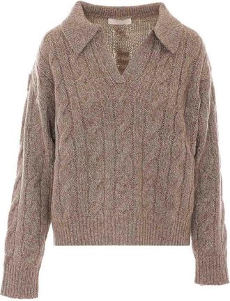 Eleh Pull Col Rond - Beige