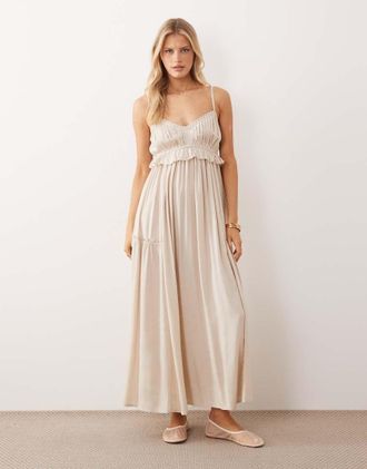 Iisla & Bird Robe de plage longue - Avoine-Neutre