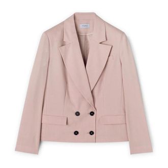 Motivi Polyviscose Zweireihiger Blazer - - Jackets - Damen - Rosa - L