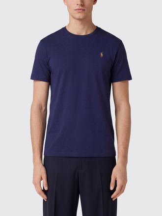 Polo Ralph Lauren T-shirt &agrave; col ras du cou en coton avec logo Poney brod&eacute;