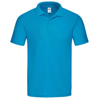 Fruit Of The Loom Original Polo 63-505-0 Herren Baumwoll Poloshirt, Farbe:azurblau, Gr&ouml;&szlig;e:3XL