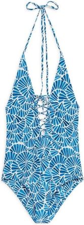 Maliparmi Maliparmi, Femme, Maillots de bain, Bleu, Taille: 42 FR Intero Shell Swimsuit