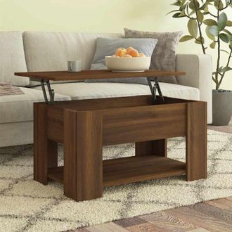 vidaXL Vidaxl - Table basse Ch&ecirc;ne marron 79x49x41 cm Bois ding&eacute;nierie