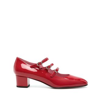 Carel Femme, Chaussures, Rouge, Taille: 38 EU Mary Janes en Cuir Verni Rouge