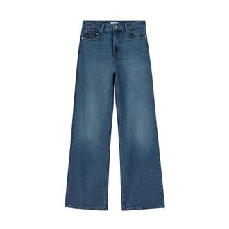 Ganni Femme, Jeans, Bleu, Taille: W26 L33 Jean Izey en denim &eacute;pais