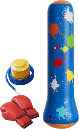 Generic Boxsack f&uuml;r Kinder - Aufblasbares Sportspielzeug Mit Boxhandschuhen Und Pumpe,Schnell Zur&uuml;ckfedernder Punchingbag,F&uuml;r Und M&auml;dchen F&uuml;r Haushalt Wohn- K